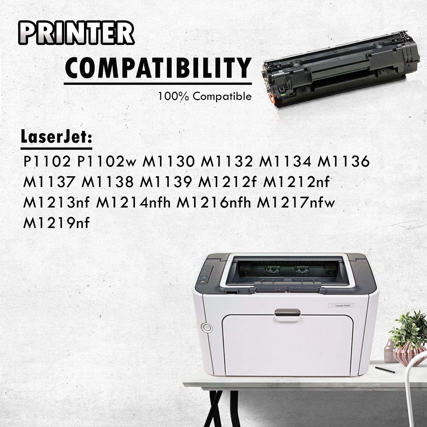 2 Inkfirst Compatible Toner Cartridges Replacement for HP CE285A 85A ...