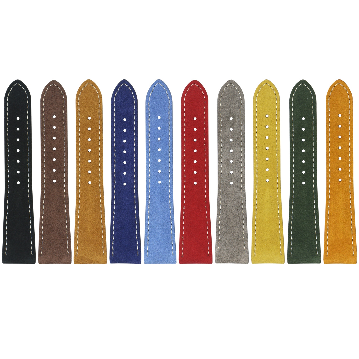 StrapsCo Classic Suede Watch Band Strap (Short, Standard, Long) for ...