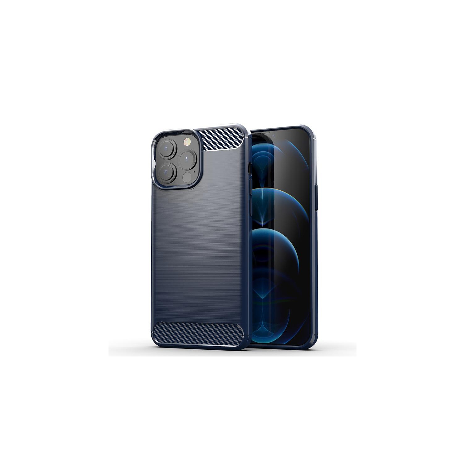 PANDACO Navy Brushed Metal Case for iPhone 13 Pro Max | Best Buy Canada
