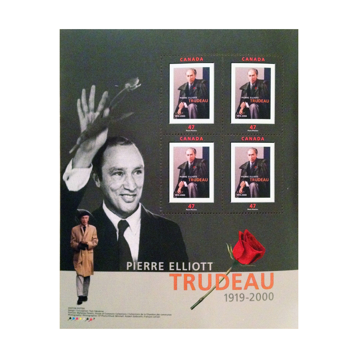Pierre Trudeau Commemorative Stamp Set (6.5" by 5.5") | Best Buy Canada