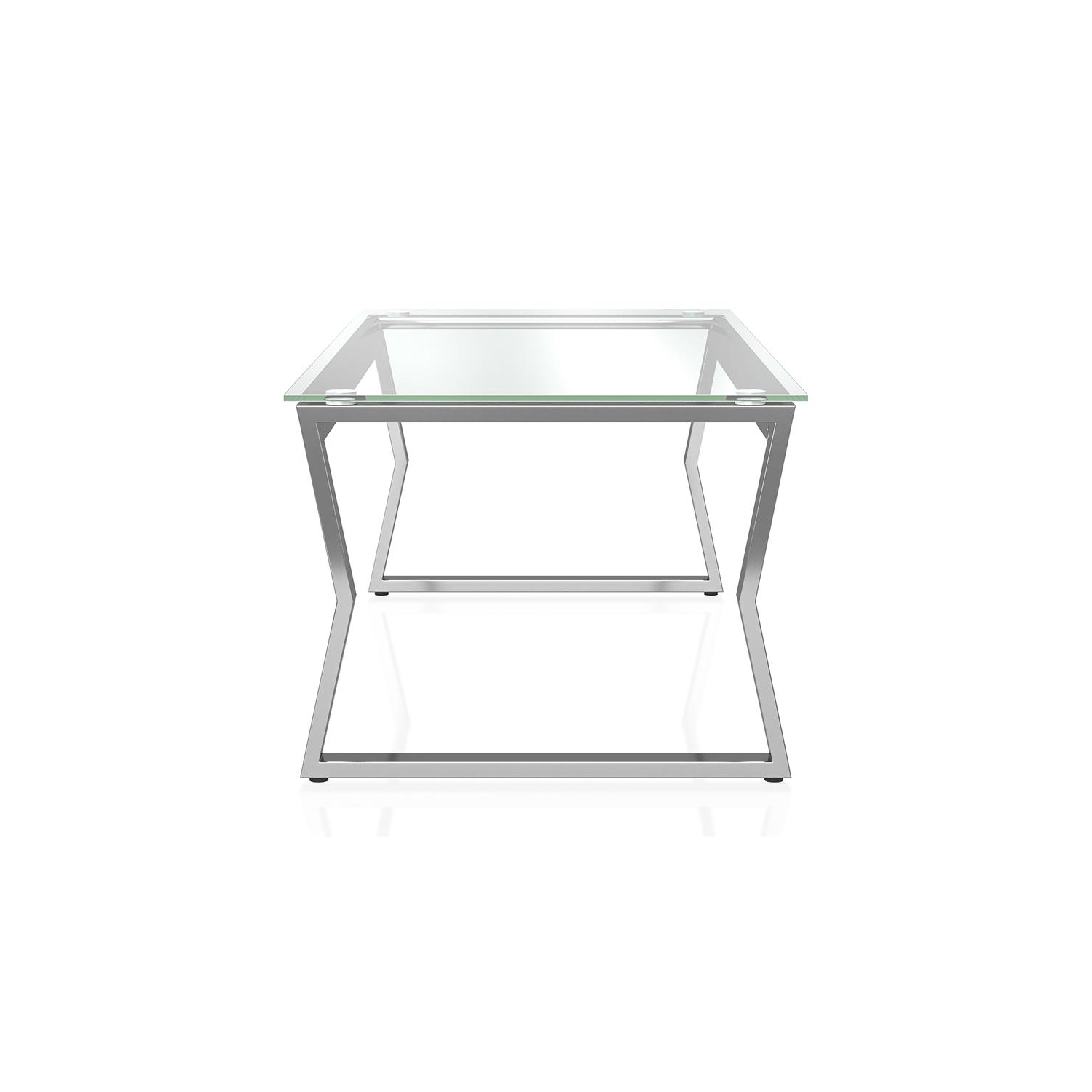 Furniture of America Syann Contemporary Glass Top Coffee Table in ...