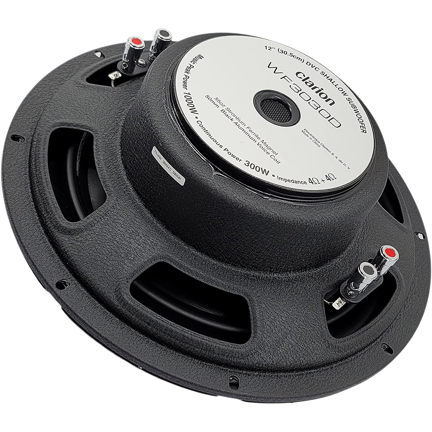 【低価最新品】 Clarion WF3030D 1000 Watts Maximum Power Handling 12inch Dual ...