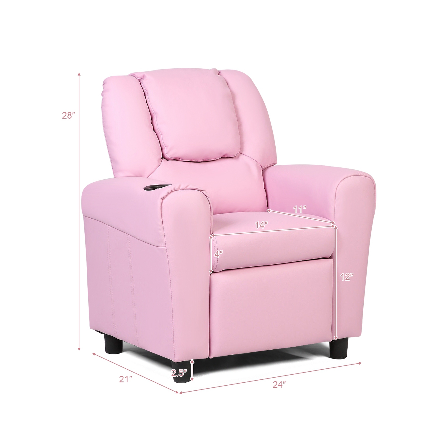 Kids Recliner Armchair Sofa Pink Best Buy Canada