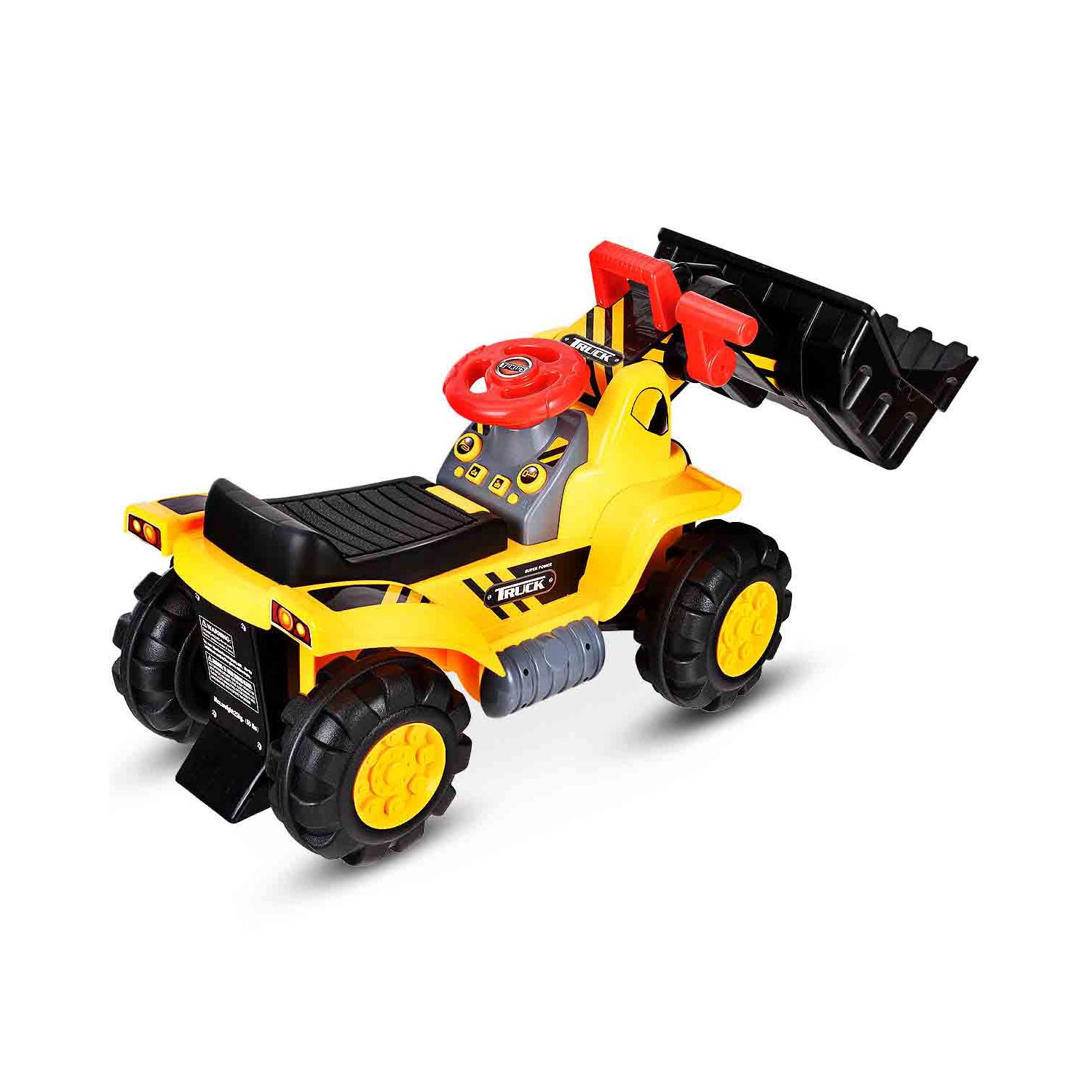 Topbuy Kids Toy Excavator Digger Toddler Ride On Truck Scooter w Sound Seat Storage Toy Best Buy Canada