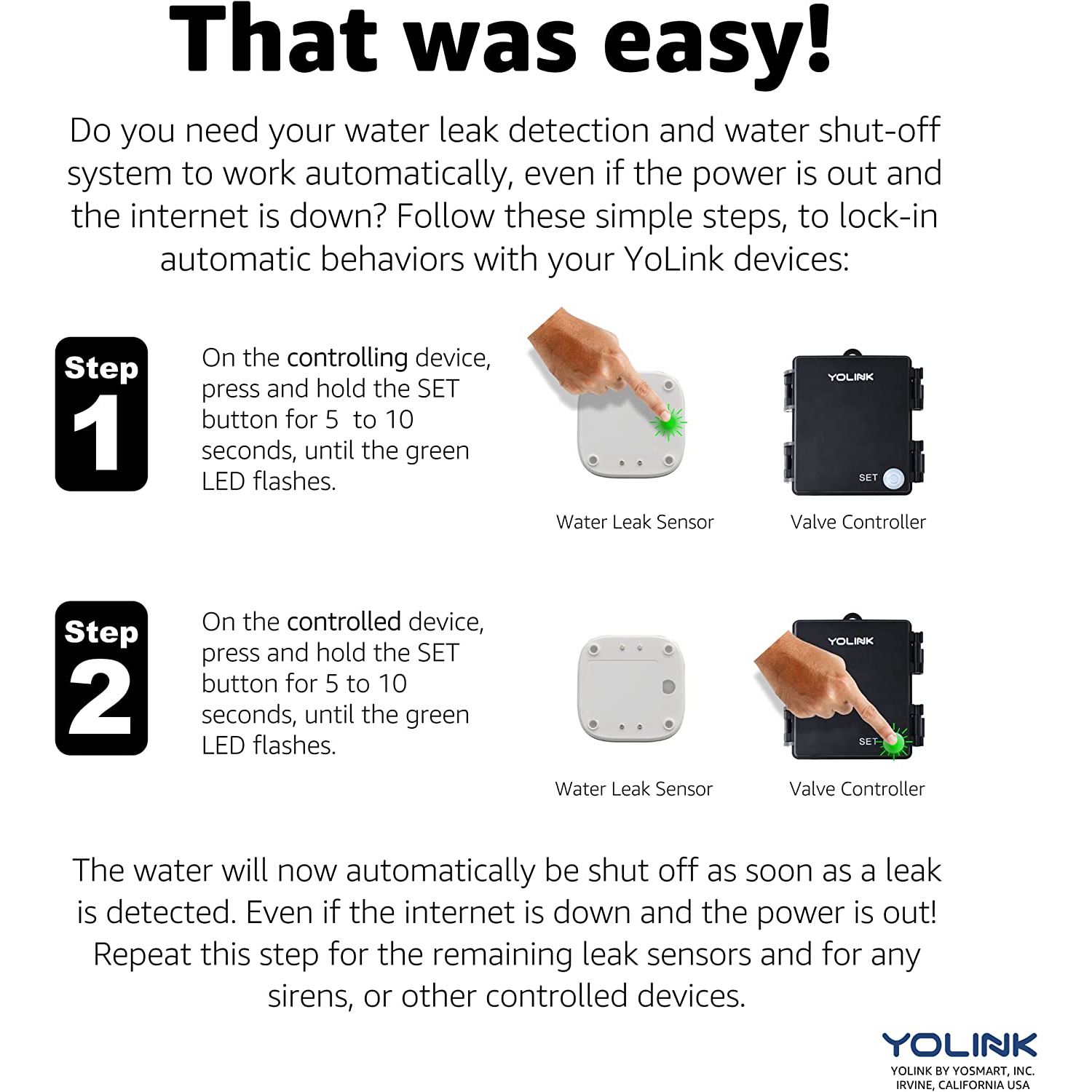 YoLink Smart Valve Controller With Motorized Ball Valve (1, 44% OFF