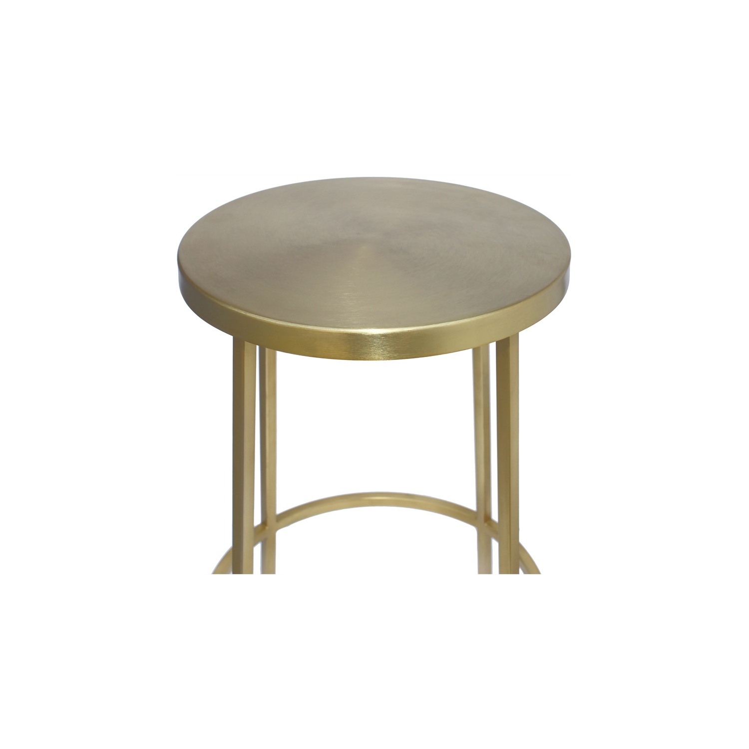 Meridian Furniture Tyson Brushed Gold Iron Counter Stool | Best Buy Canada
