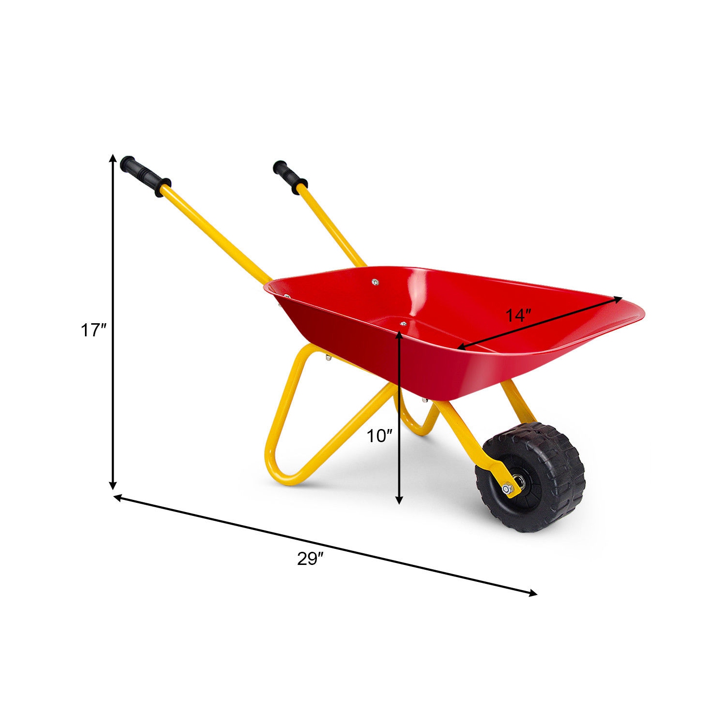 Kids metal wheelbarrow store