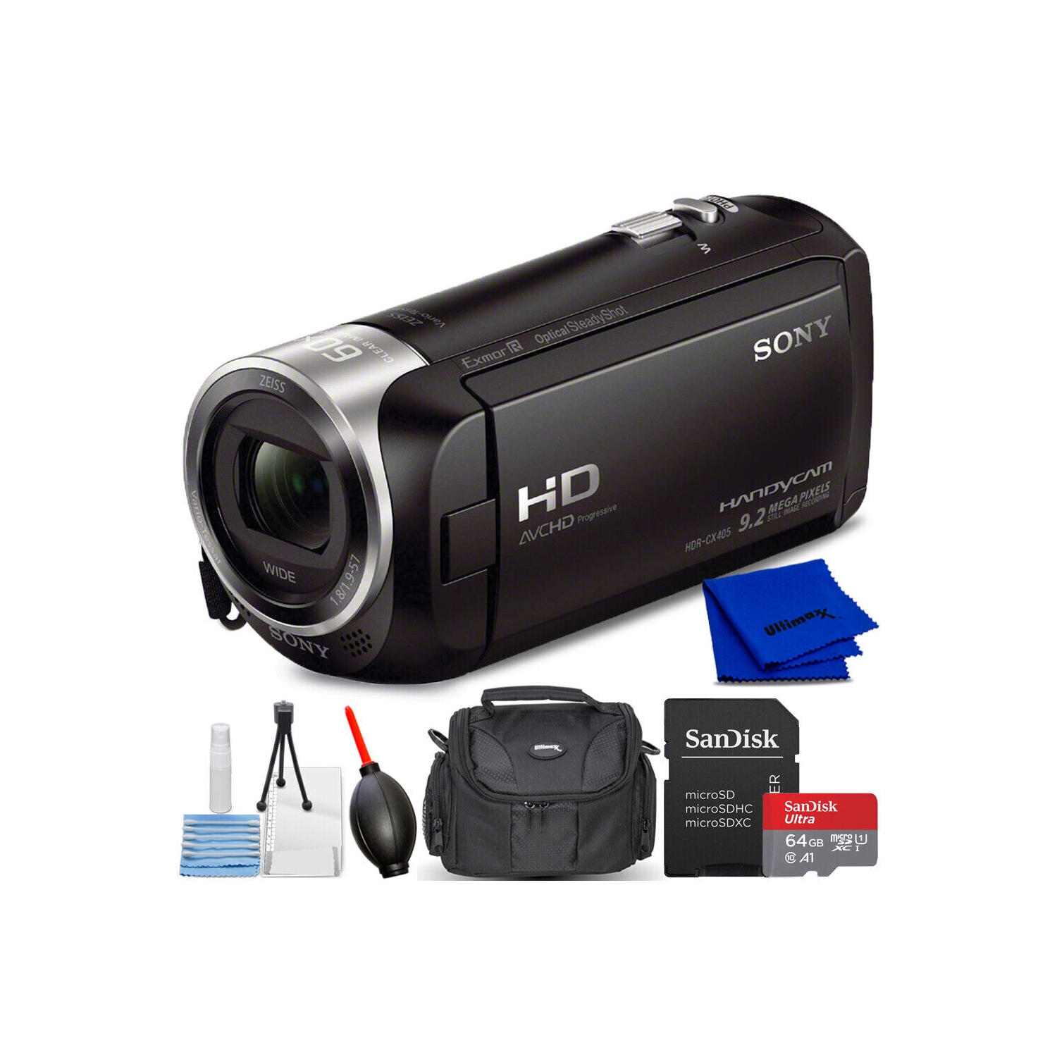 Sony Hdr-Cx405 Camcorder Bundle at Marisa Randolph blog