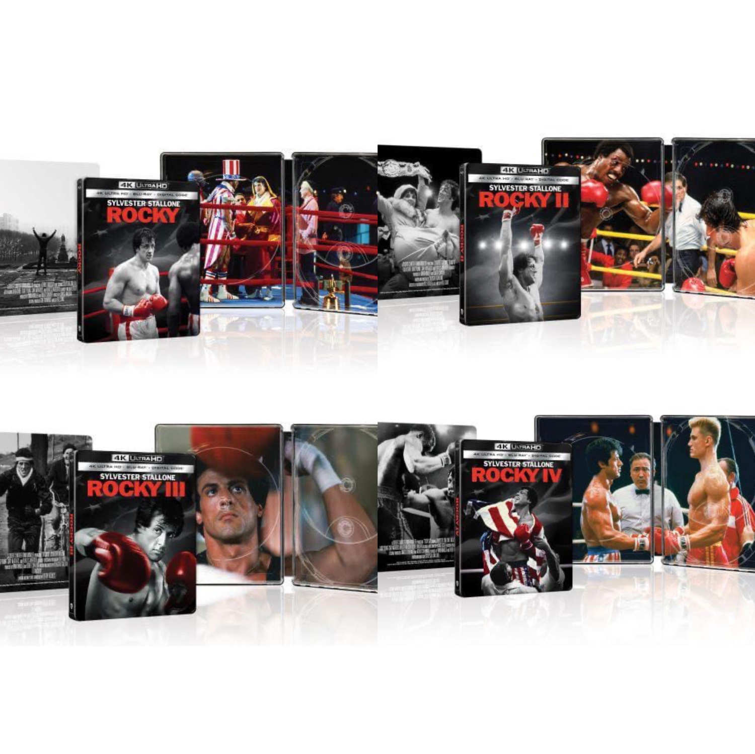 Rocky Steelbook Movie Collection [Part 1, 2, 3, 4, 5, 6] [Steelbook ...