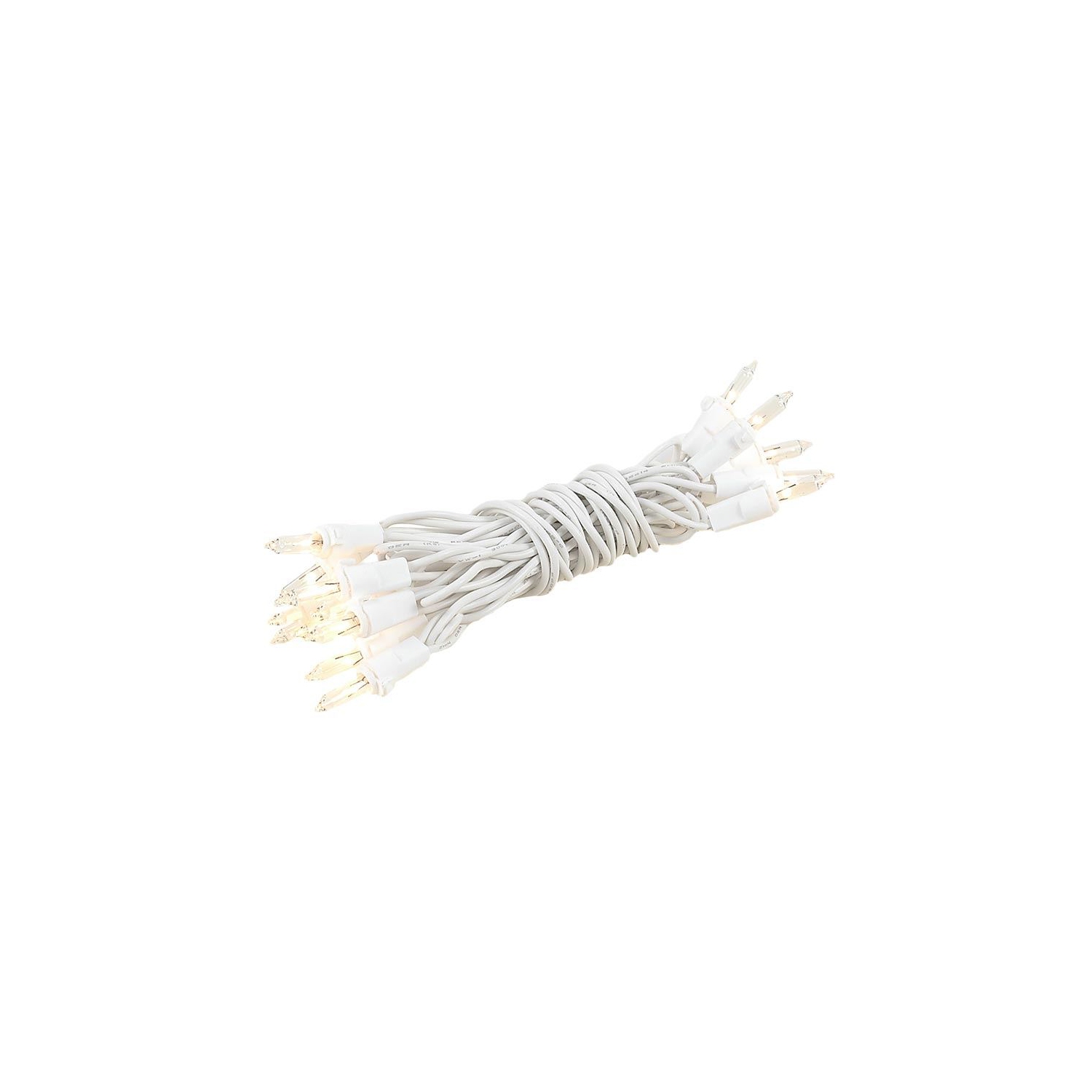 Novelty Lights 8.5 Feet 20 Bulb Mini Light String on White Wire, Non ...