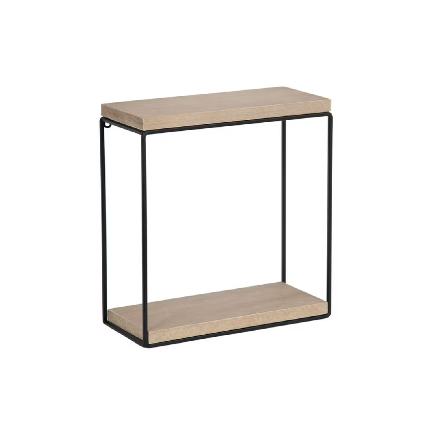hometrends Boxton Wood and Metal Floating Wall Shelf Set, Set of 2 ...