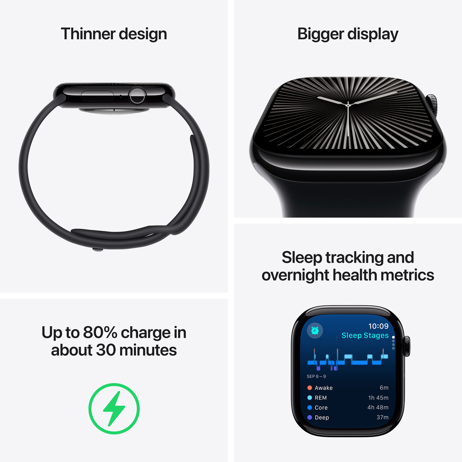 TELUS Apple Watch Series 10 (GPS + Cellular) 42mm Silver Aluminum Case ...
