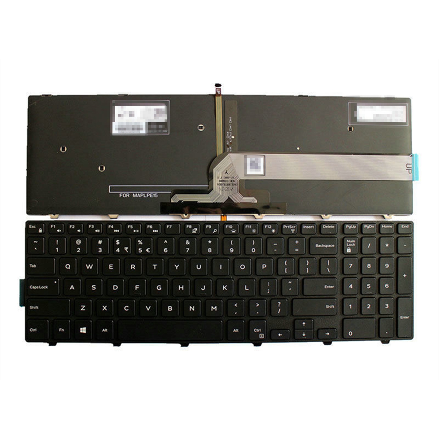 LIXSUNTEK Replacement Backlit Keyboard Compatible for Dell Inspiron 15 ...