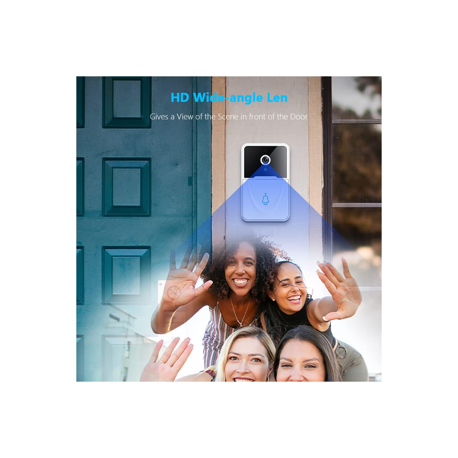Mini WiFi Video Doorbell Smart Home Wireless Phone Doorbell Camera ...