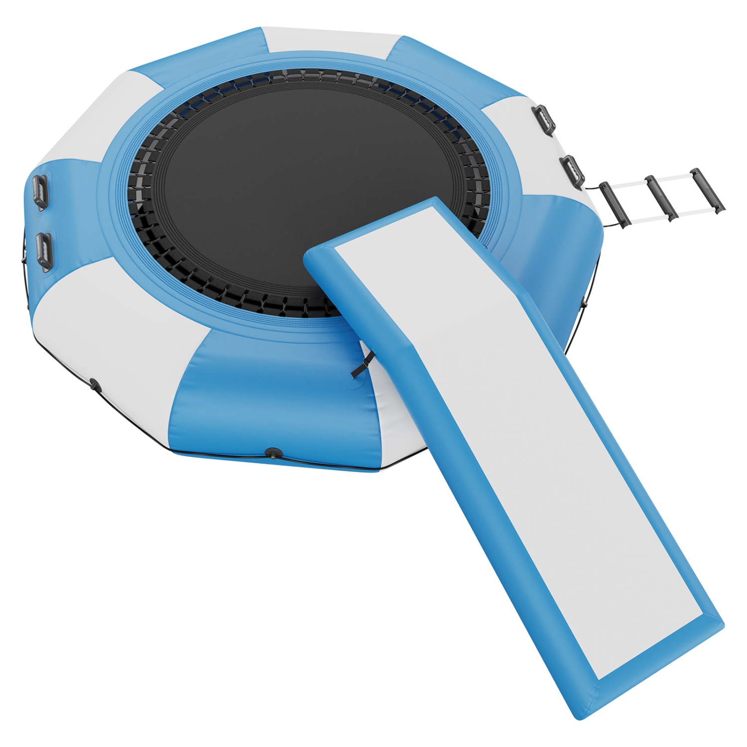 VEVOR 10ft Inflatable Water Bouncer, Recreational Water Trampoline ...
