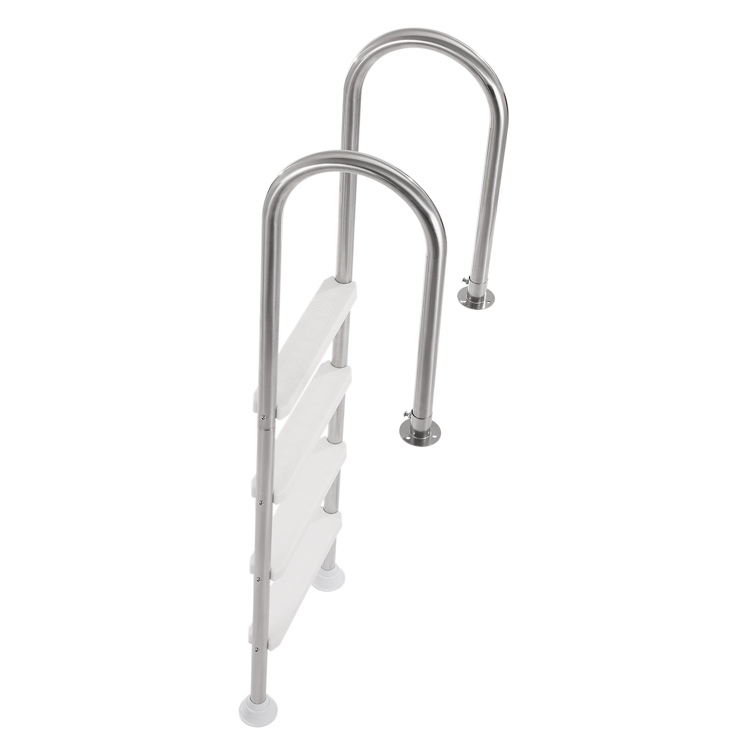 VEVOR 4-Step Swimming Pool Ladder, Handrails Stairs with Non-slip Steps ...