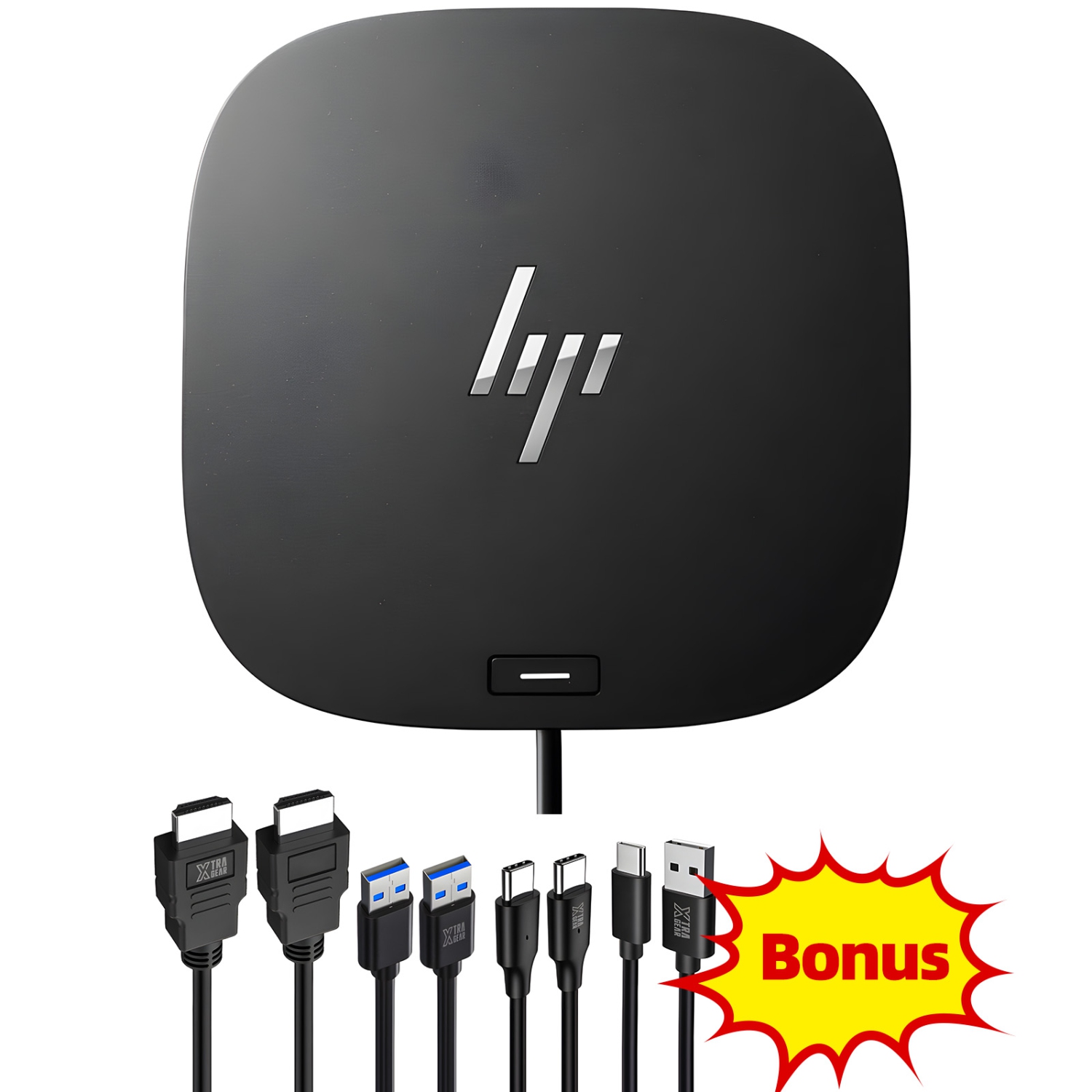HP USB-C/A Universal Dock G2, with 4 Free Cables, USB-C to USB-A, USB-A ...