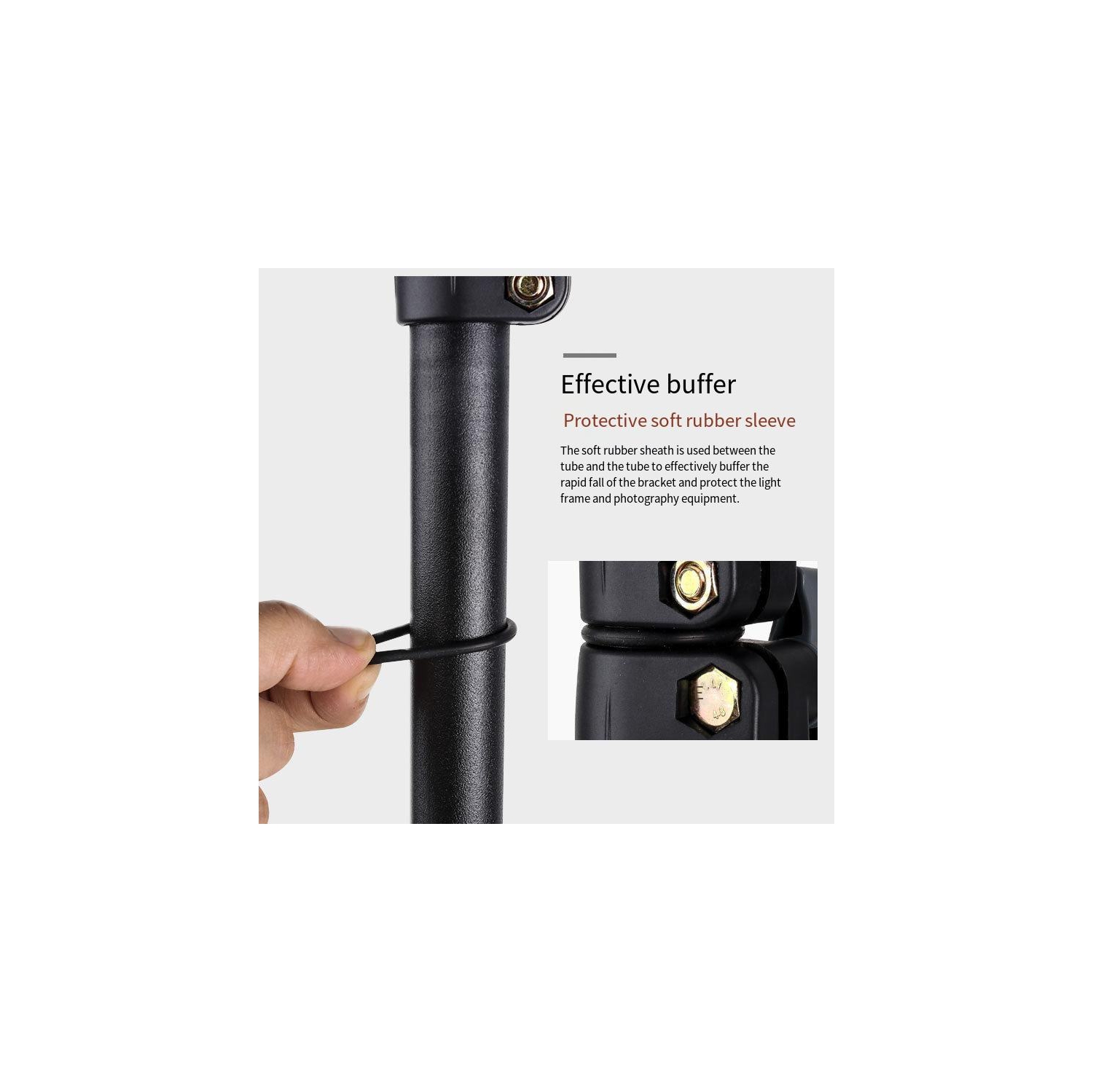 2.1m mobile phone stand, telescopic light stand for live photography ...