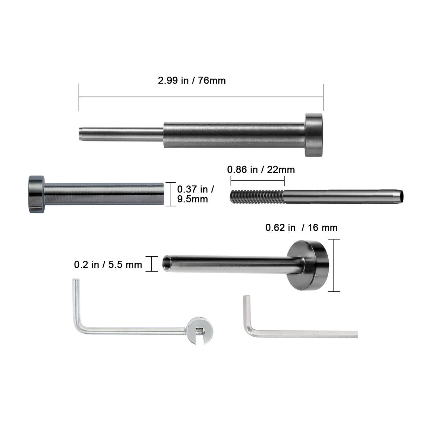 VEVOR 30 Pack Invisible Cable Railing kit, T316 Stainless Steel 1/8 ...
