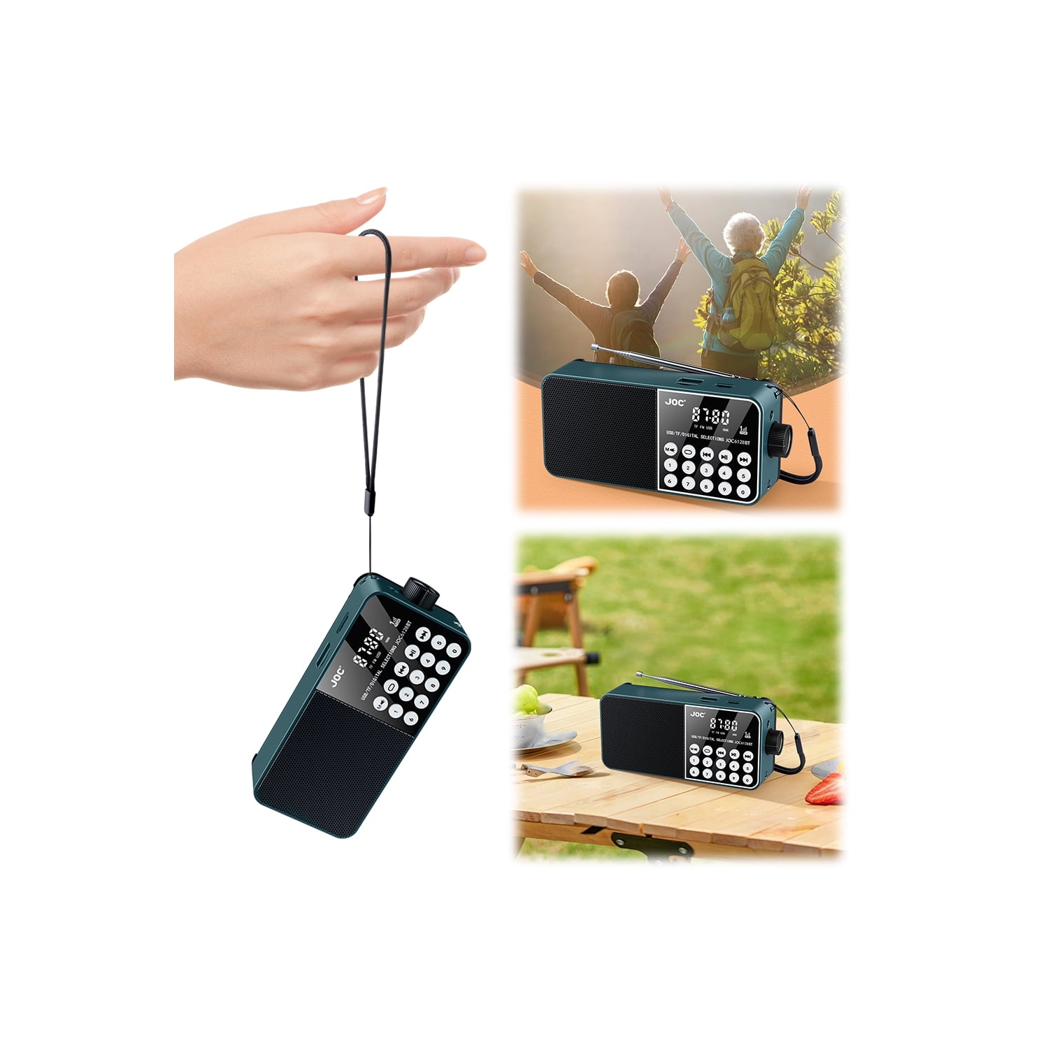 Digital key MP3 portable radio for the elderly, supports Bluetooth/TF ...