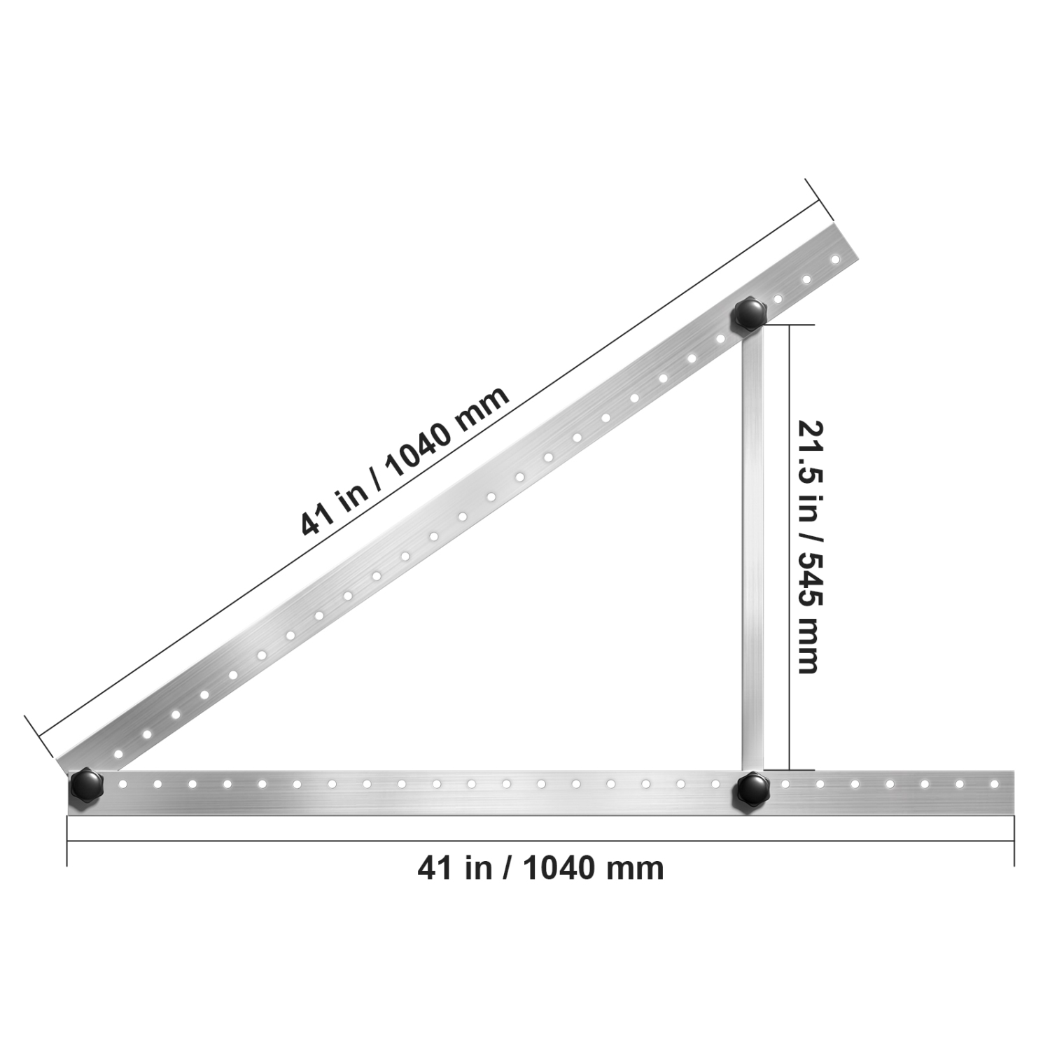 VEVOR 41-Inch Solar Panel Mounting Brackets, 0 to 90° Adjustable Tilt ...