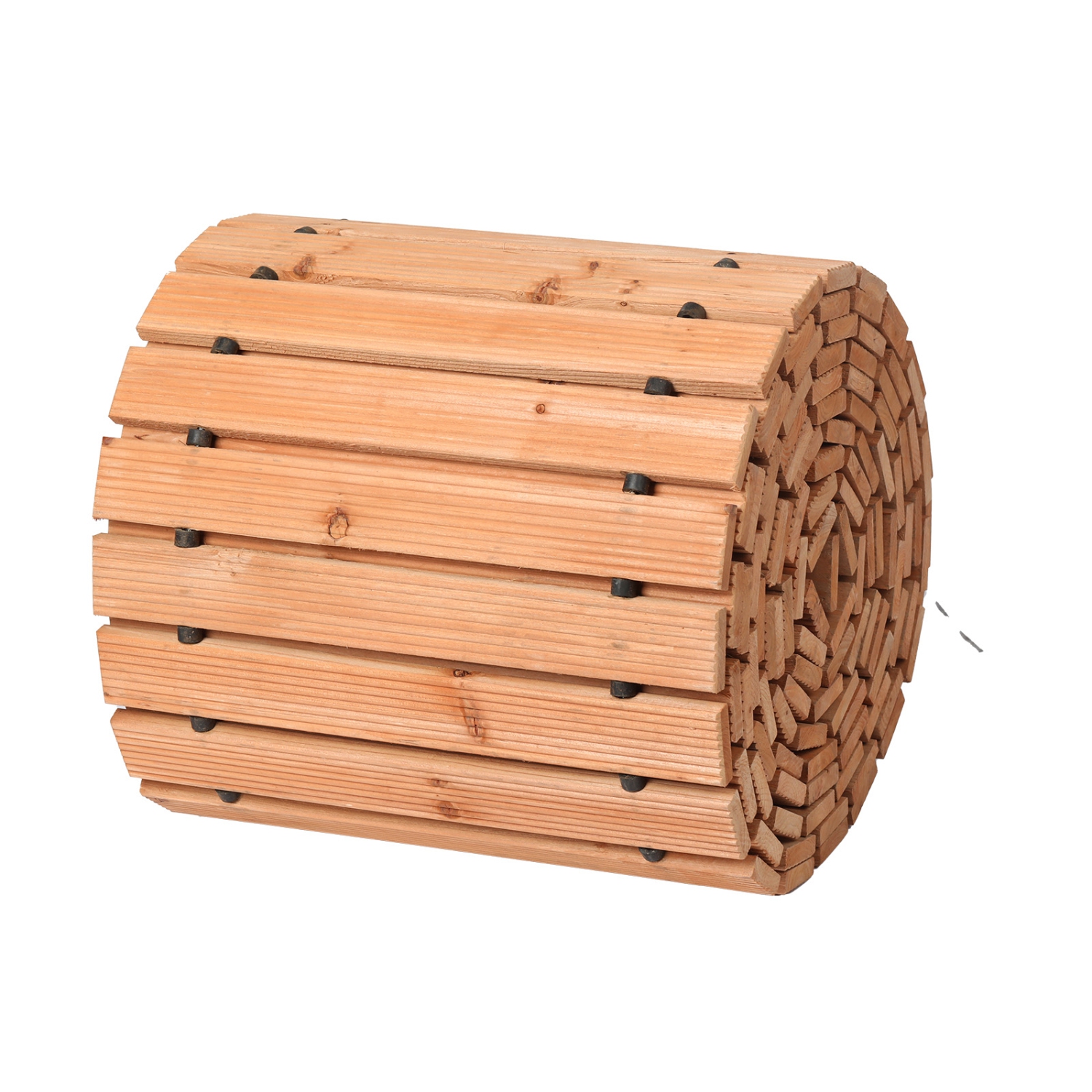 VEVOR 16 ft L x 17 in W Wooden Garden Pathway, Non-Slip Straight ...