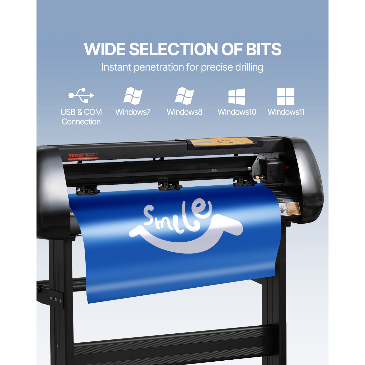 VEVOR 28 Inch Vinyl Cutter Machine, Upgraded Paper Feed Cutting Plotter ...
