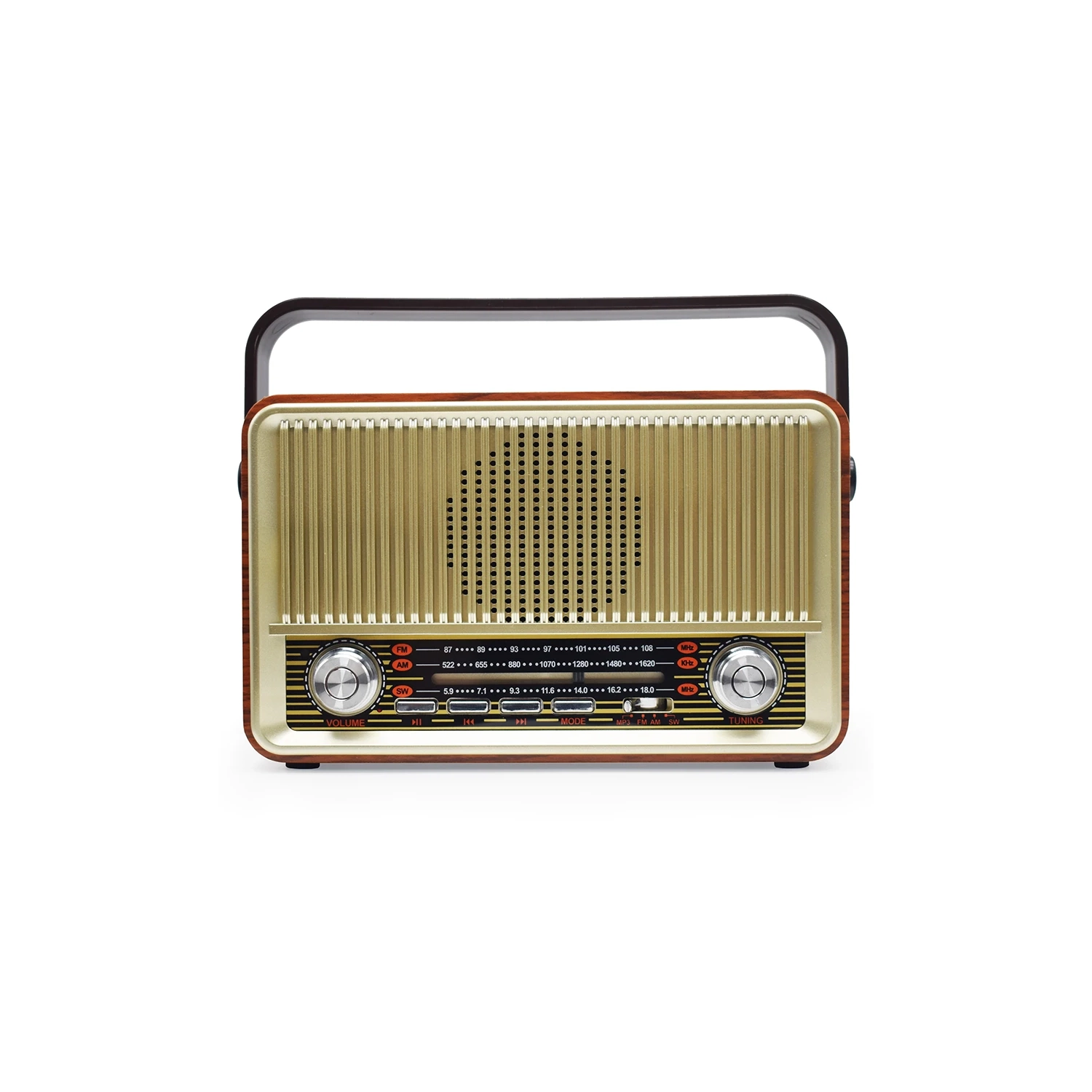 Radio AM FM portative, radio transistor rechargeable à piles pour la ...
