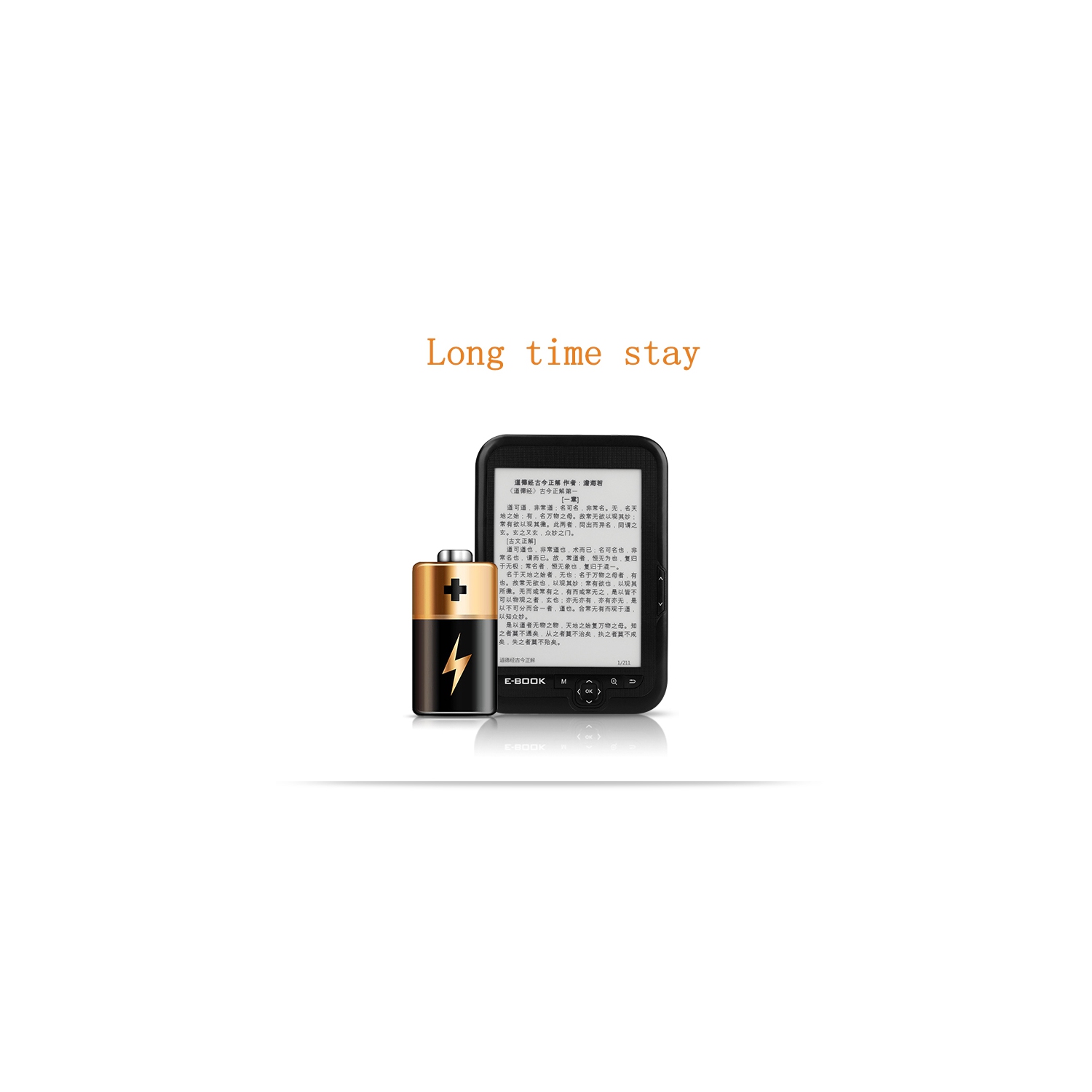 E-reader, 6" HD Touchscreen Anti-Glare E-Ink Display E-reader, 1024 x ...