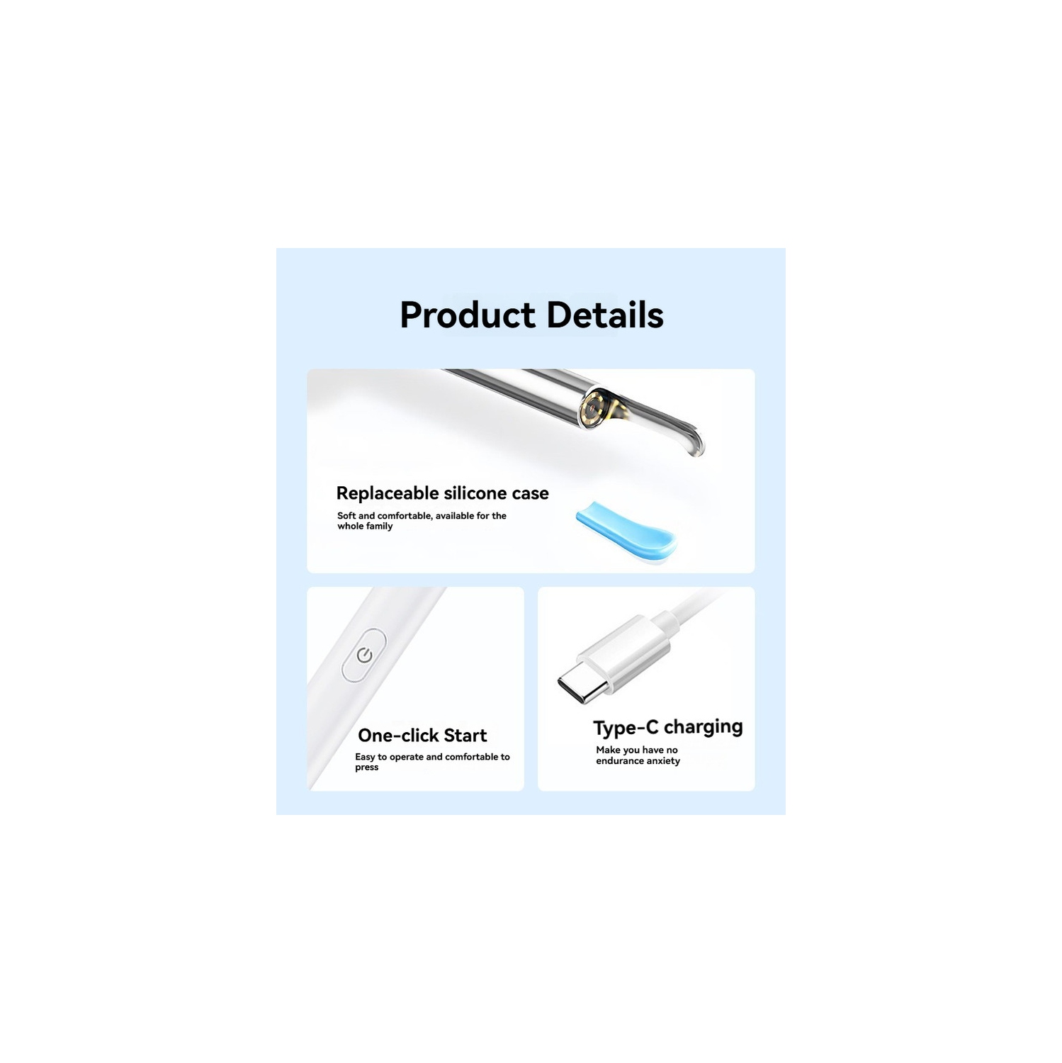 Smart visual high-definition ear pick, luminous ear pick, visual ear ...