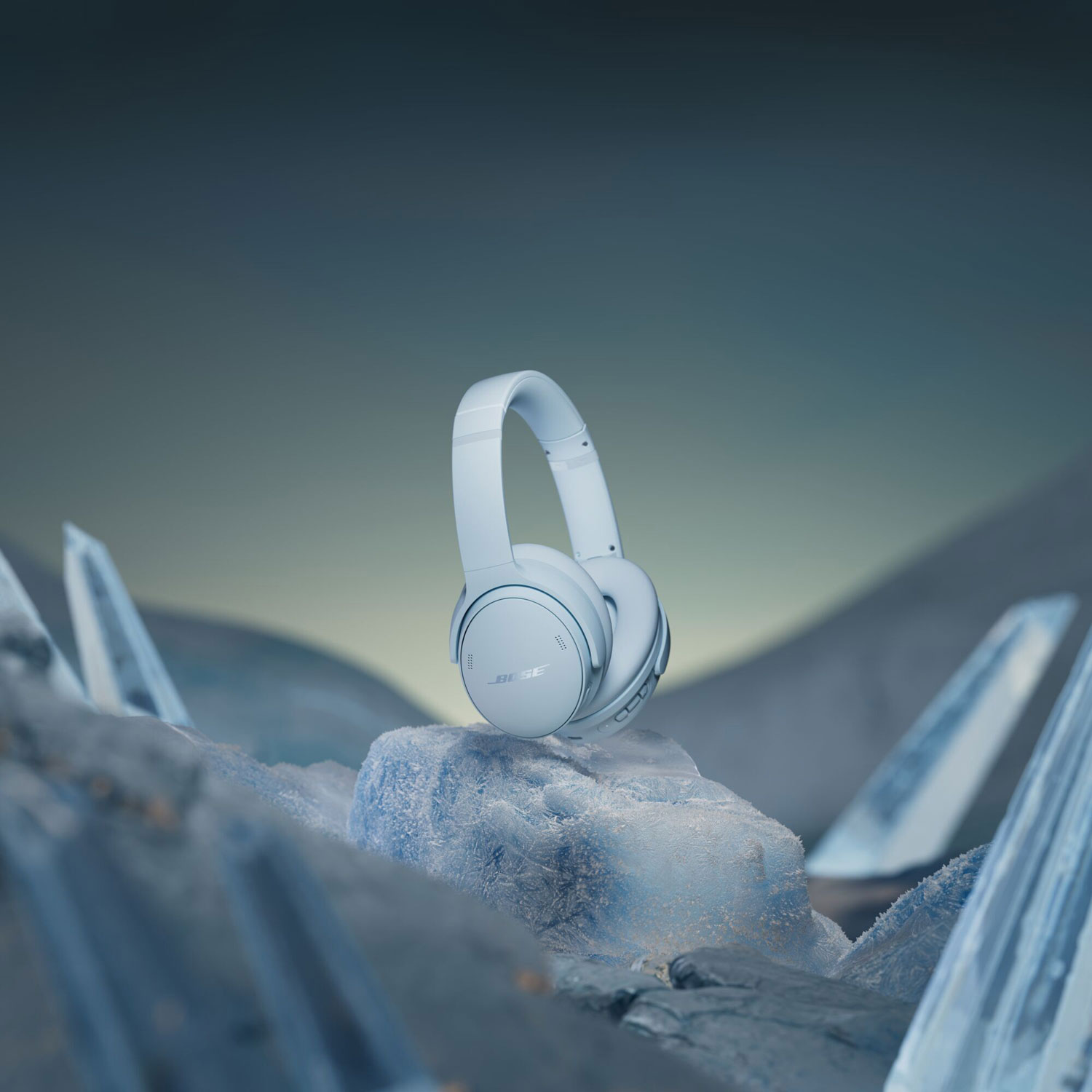 Bose QuietComfort Over-Ear Noise Cancelling Bluetooth Headphones - Ice ...