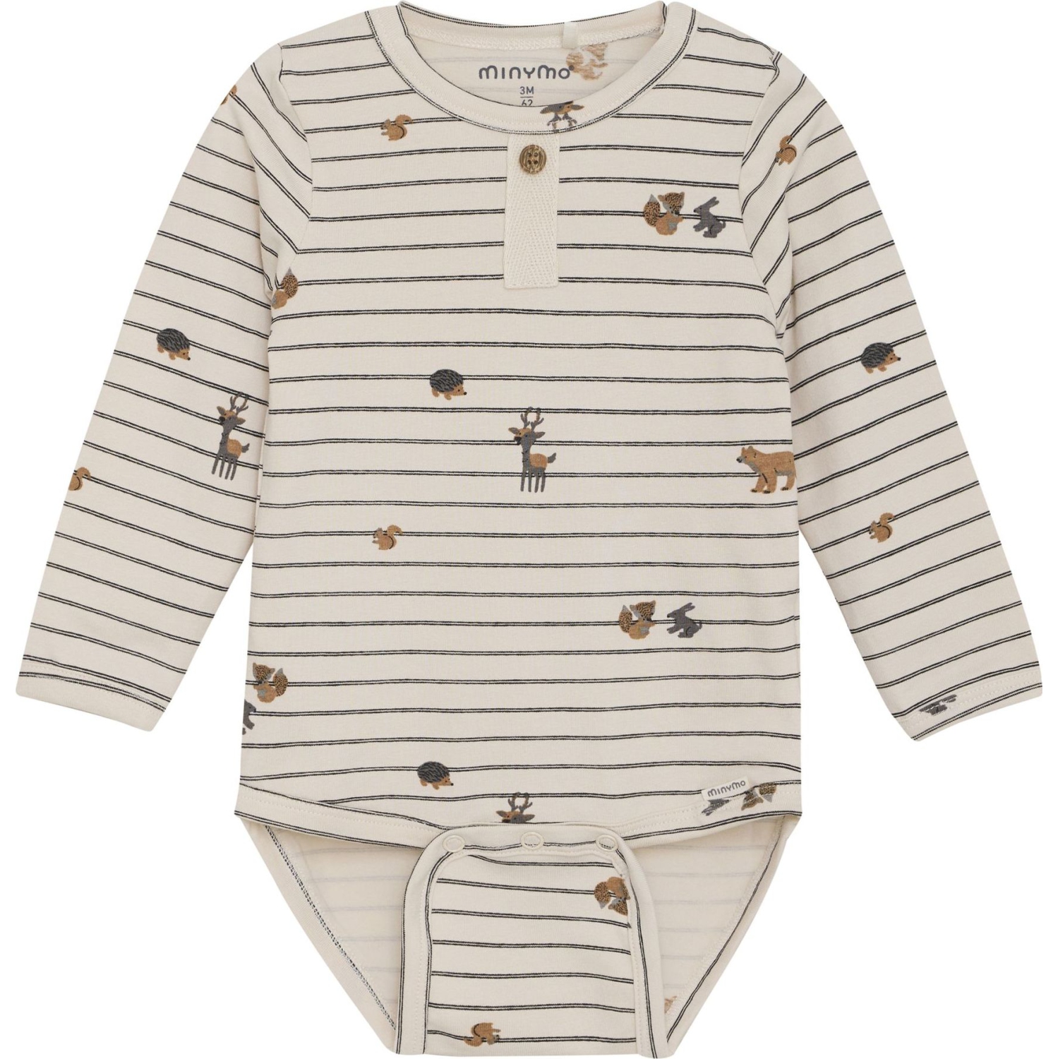 Minymo Long-Sleeve Bodysuit - Sandshell Prints (6 Months) | Best Buy Canada