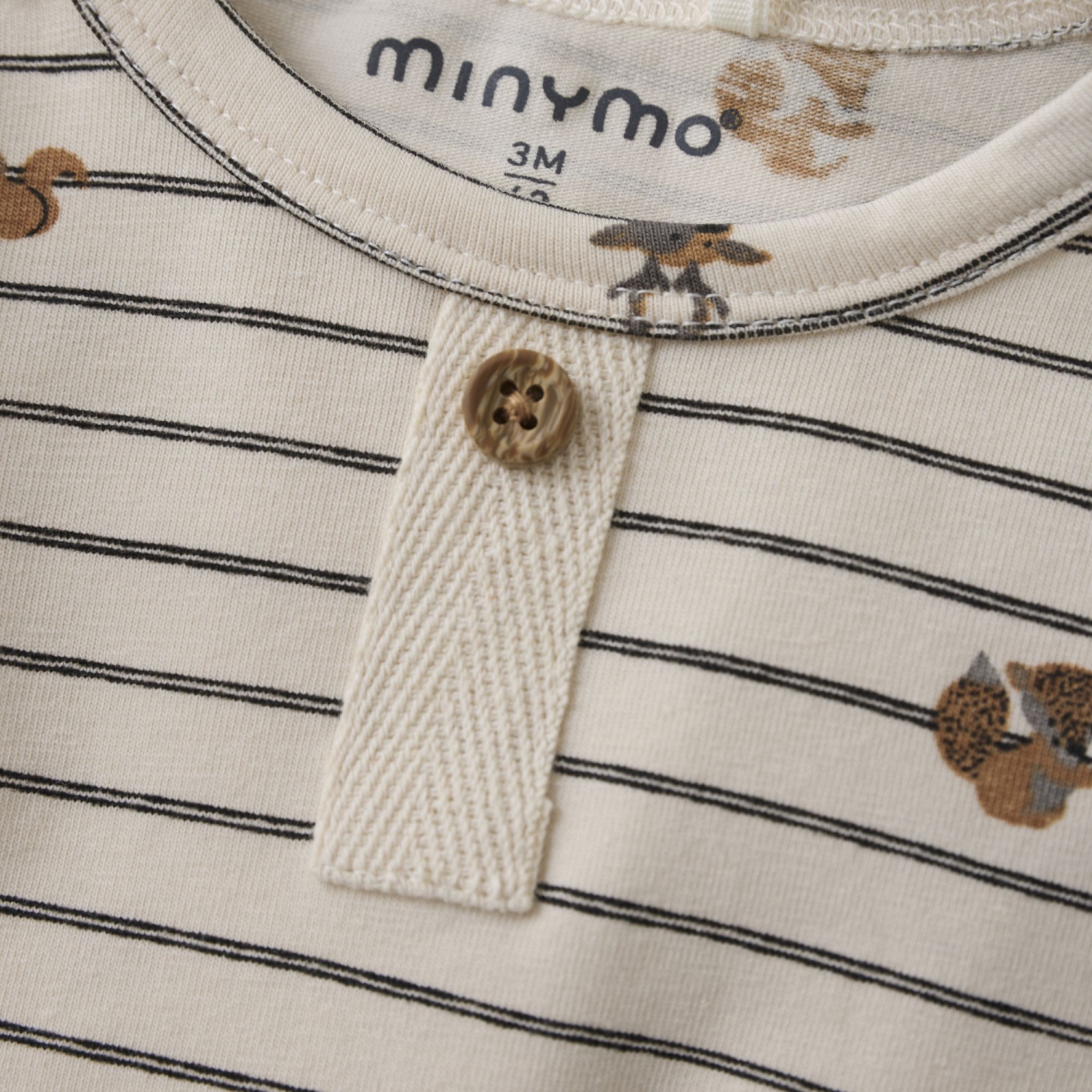 Minymo Long-Sleeve Bodysuit - Sandshell Prints (6 Months) | Best Buy Canada