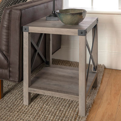 Grey Wash End Table | Best Buy Canada