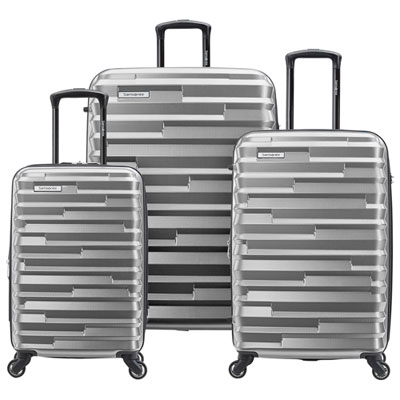 Samsonite Ziplite 4.0 3-Piece Hard Side Expandable Luggage Set - Silver ...