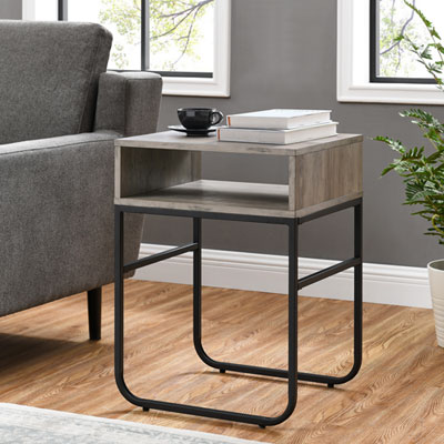 Grey Wash End Table | Best Buy Canada