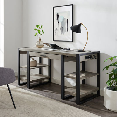 Gray Computer Desk | Best Buy Canada