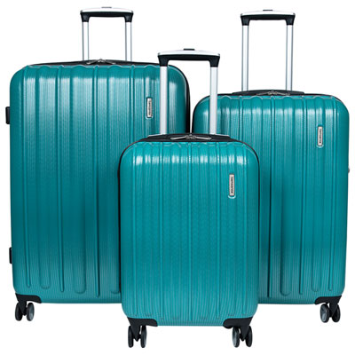 Samsonite Quarry 3-Piece Hard Side Expandable Luggage Set - Teal - Only ...