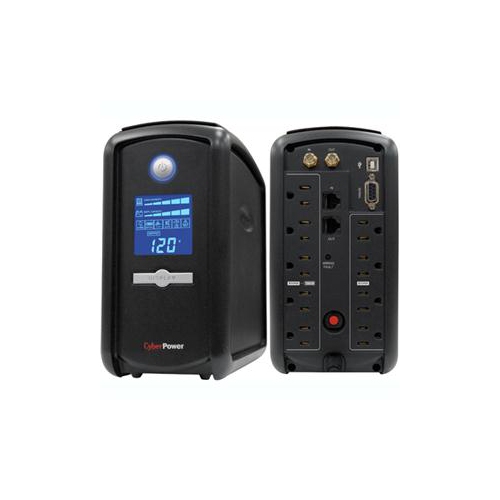 CyberPower 850 VA 510 Watts 9 Outlets LCD Automatic Voltage Regulator ...