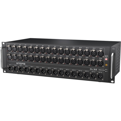 Midas DL32 Stage Box with 32 Midas Microphone Preamp - 32 Input/16 ...