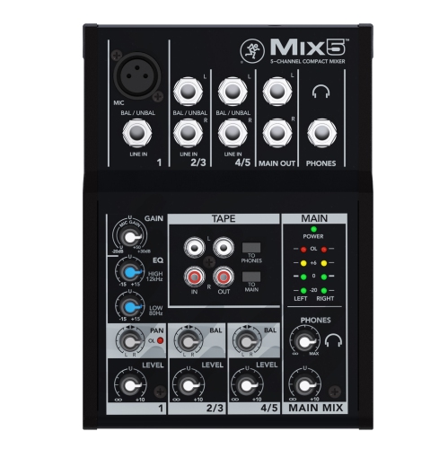 Mackie Mix5 Compact 5-Channel Mixer | Best Buy Canada