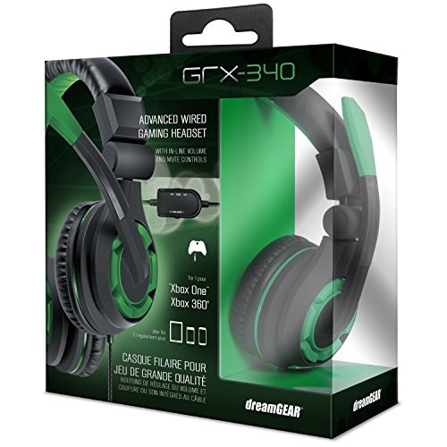 dreamGEAR GRX 340 Advanced Wired Stereo Gaming Headset for XBOX One Includes Inline Dual Volume Control For Chat and Game Best Buy Canada