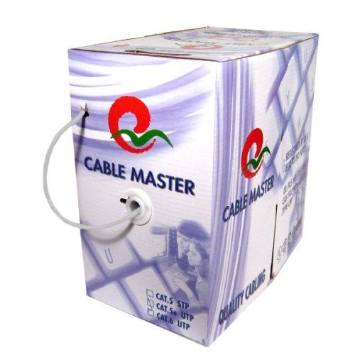 1000' Solid CAT5e (350 MHz) Network Cable - FT4/CMG - White - TechCraft ...