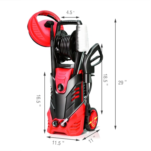 Costway 3000PSI Electric High Pressure Washer Machine 2 GPM 2000W w ...