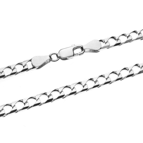 San Marco - Italian Made Sterling Silver 925 20 inch Square Curb Chain ...