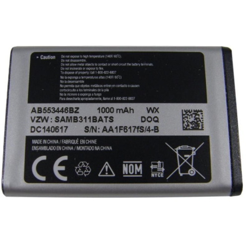 Samsung A645 A870 A837 SPH-M240 M270 Replacement Battery, AB553446BU ...
