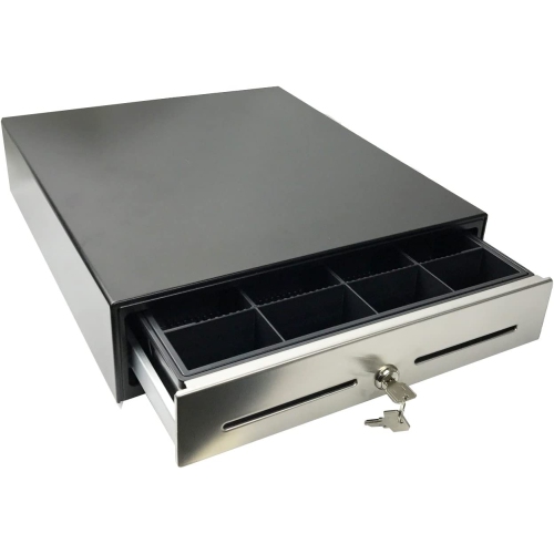 ANGEL POS 14 POS Cash Drawer with Stainless Steel Front Cash Register Till Draw Box
