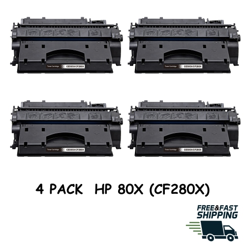 Bestoner™ 4 PK HP 80X (CF280X)/hp80x/80x/HP80X/80X/CF280X/cf280x/cf280 ...