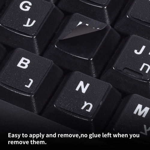 LaptopKing Universal Keyboard Stickers Replacement Keyboard Skin black ...