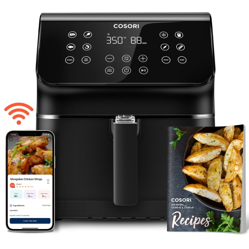 COSORI Smart Air Fryer Oven 5.8QT with Cookbook Wi-Fi App & Alexa Control/Google home | Best Buy ...
